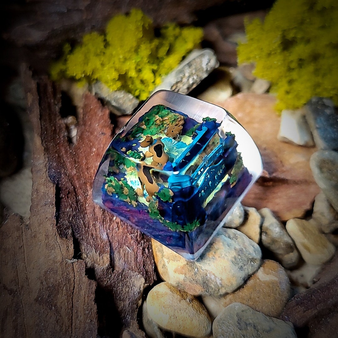 Scooby Doo Keycap, Brave Dog of the 90s , Artisan Keycap, Handmade ...