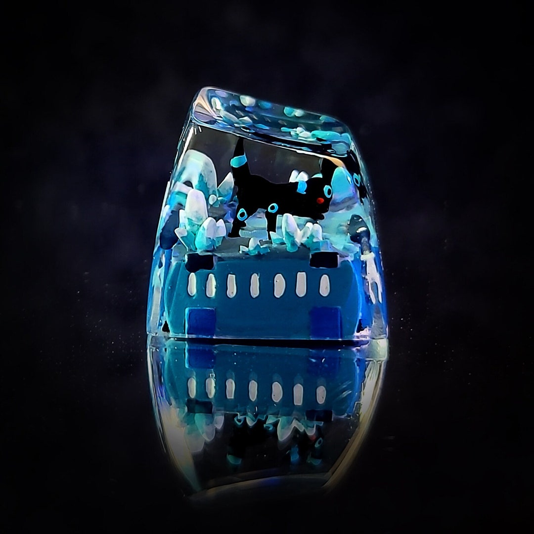 UMBREON Pokemon Artisan Keycap, Custom Spacebar Keycap, Keycap Set ...