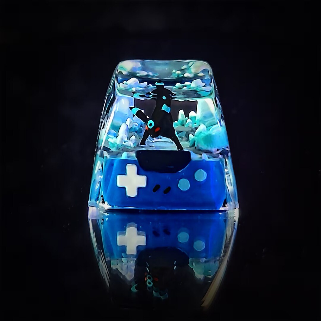 UMBREON Pokemon Artisan Keycap, Custom Spacebar Keycap, Keycap Set ...