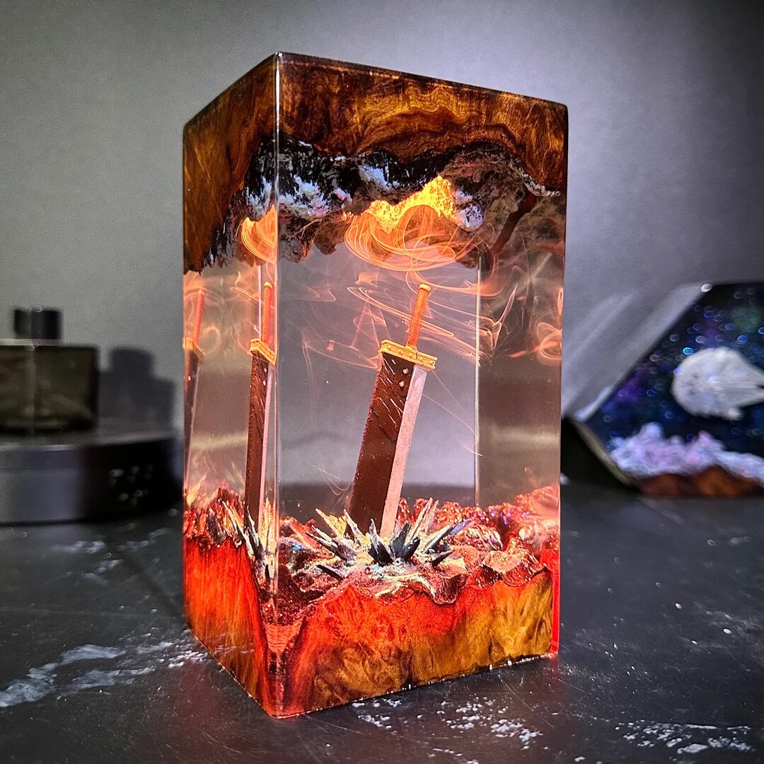 Final Fantasy Buster Sword Decor, Resin Epoxy,handcrafted ,perfect Gift ...
