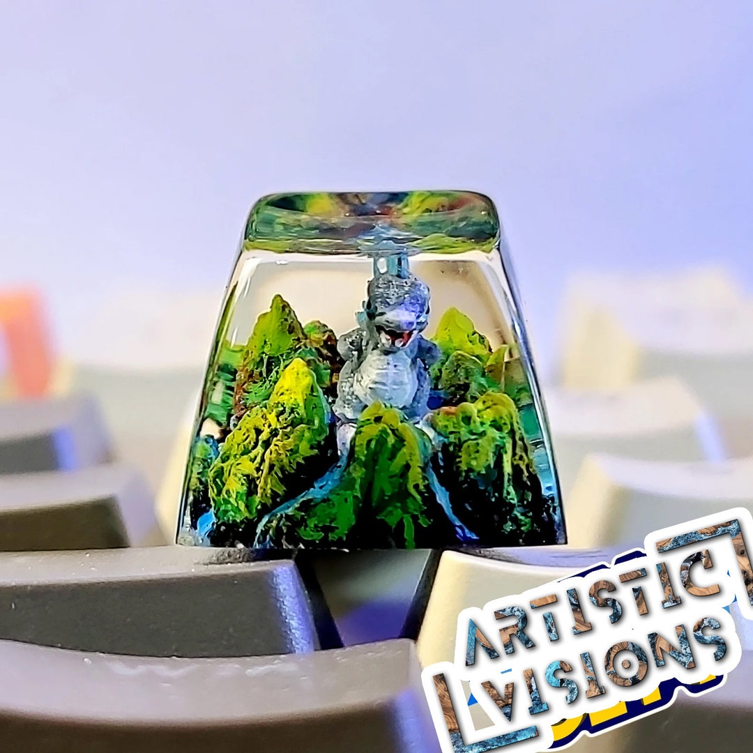 Godzilla Chibi Keycap, Skull Island Keycap, Cherry MX Keycap for Gaming ...