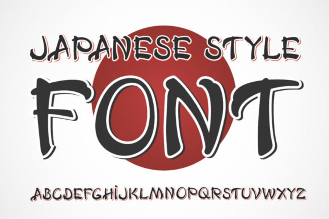 Digital Download Japanese Fonts - Etsy
