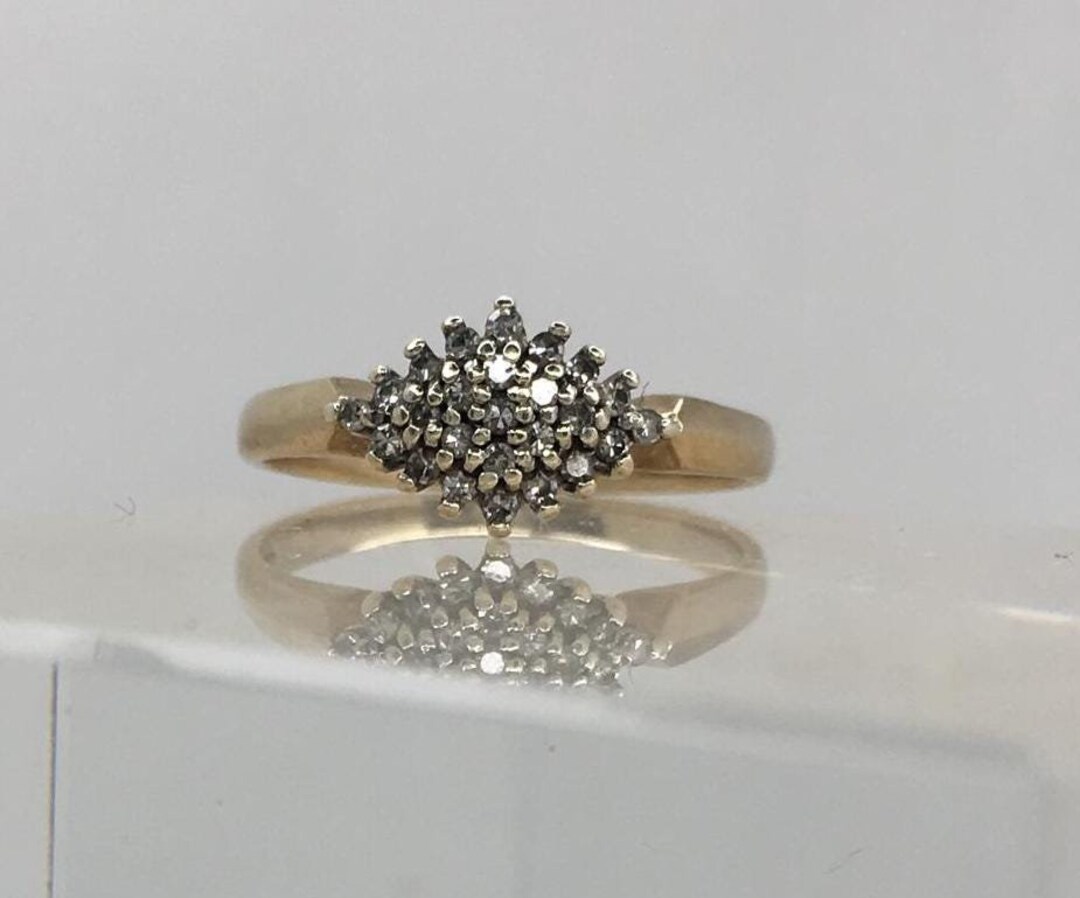 Rhombus Shape Diamond Ring, Diamond Shape Diamond Ring, US 7.5, UK O/P ...