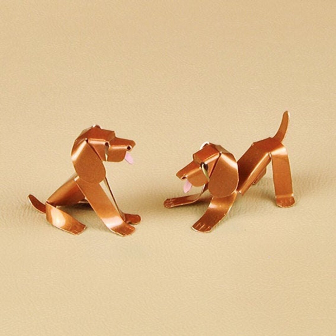 Vizsla Puppy Dog Sculpture, Handmade Copper Miniature, Vizsla ...