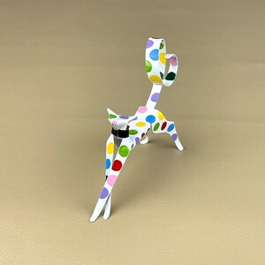 Cat Sculpture, Handmade, Hand Painted, Copper Miniature, Collectible ...