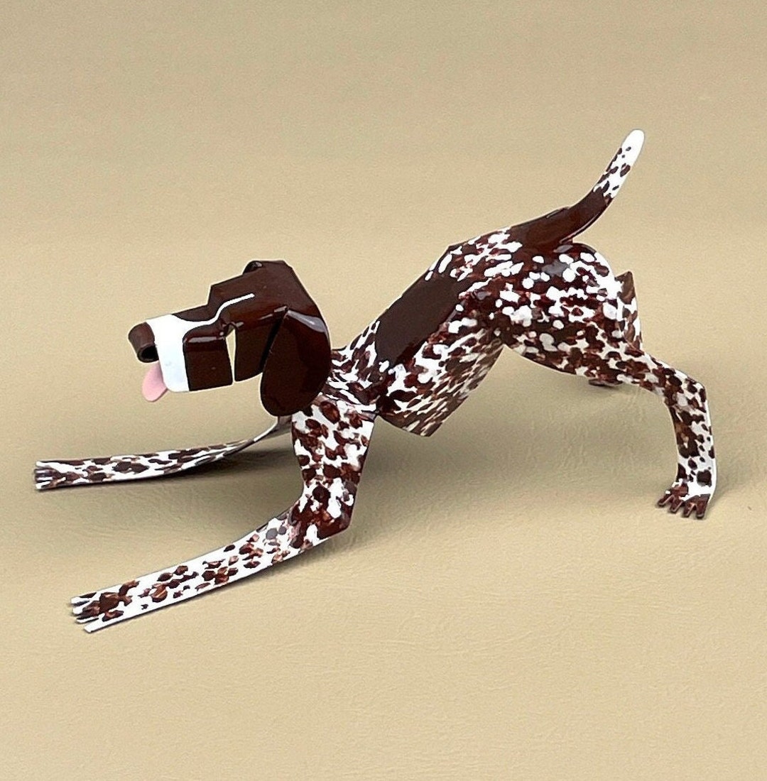 German Shorthaired Pointer Handmade Copper Sculpture, Miniature ...