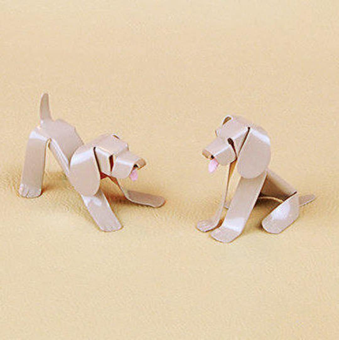 Weimaraner Puppy Dog Sculpture, Handmade Copper Miniature, Collectible ...