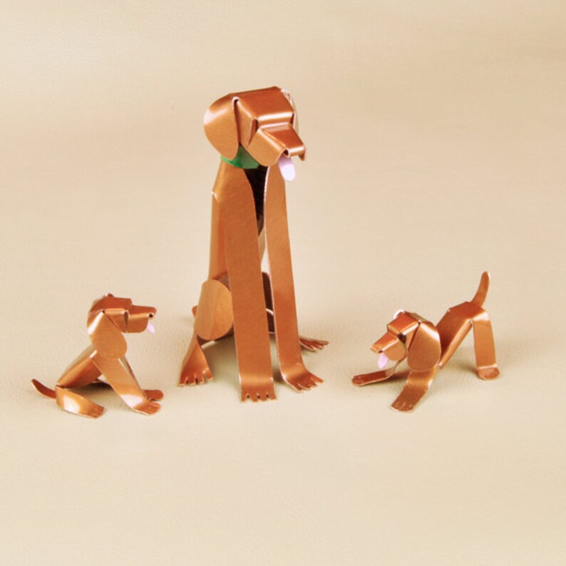 Vizsla Puppy Dog Sculpture Handmade Copper Miniature Vizsla | Etsy