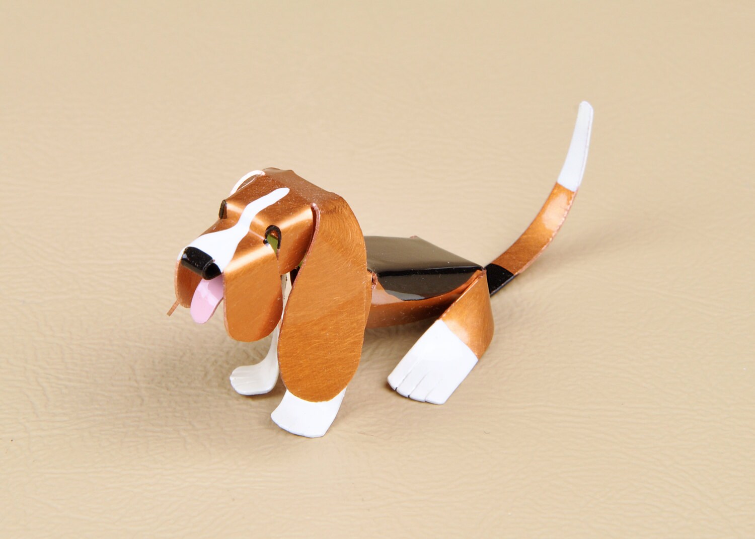 Basset Hound Dog Sculpture Handmade Copper Miniature | Etsy