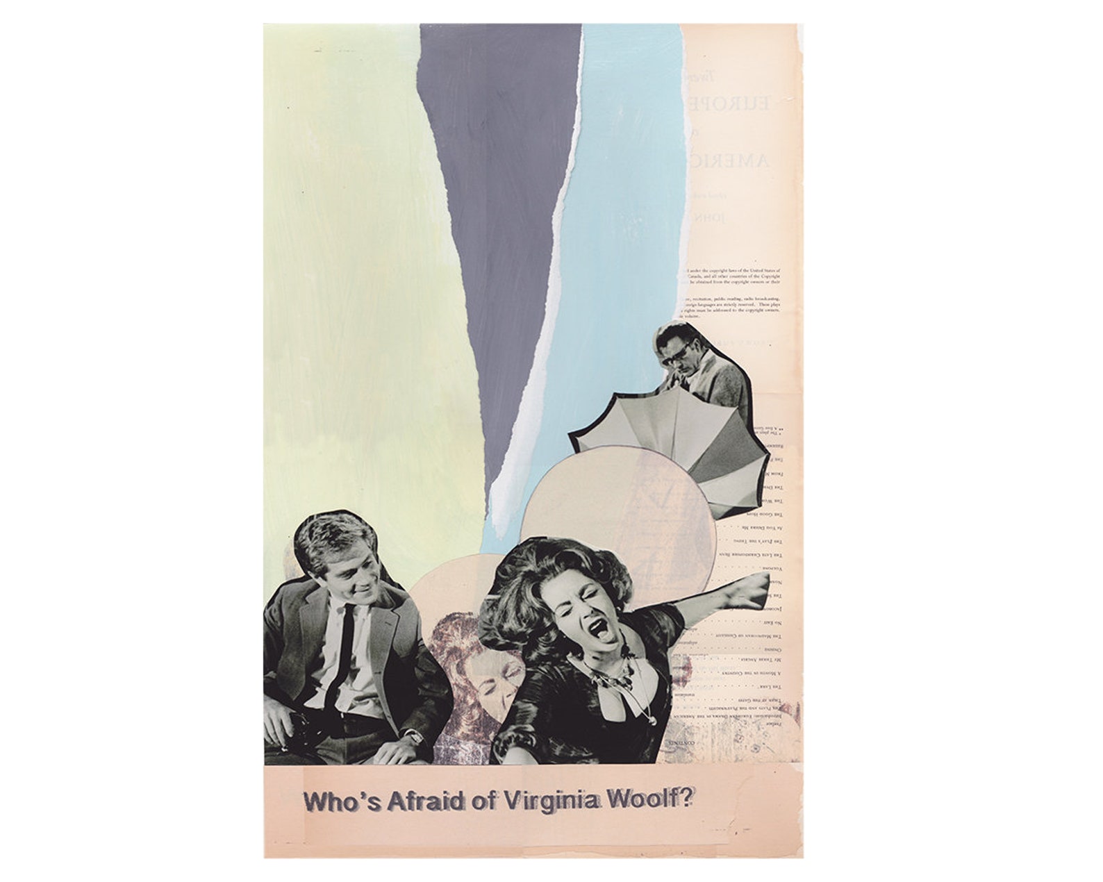 WHO'S AFRAID of VIRGINIA Woolf Movie Poster Abstract | Etsy