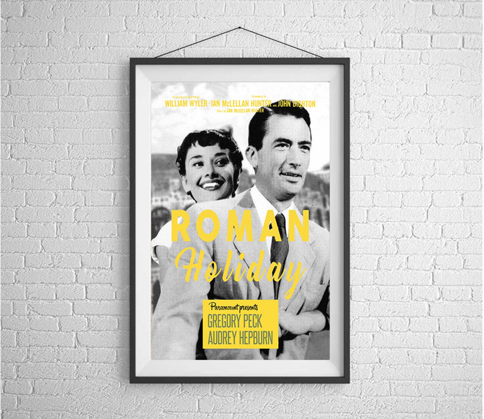 ROMAN HOLIDAY Audrey Hepburn Minimalist Print Movie Poster - Etsy