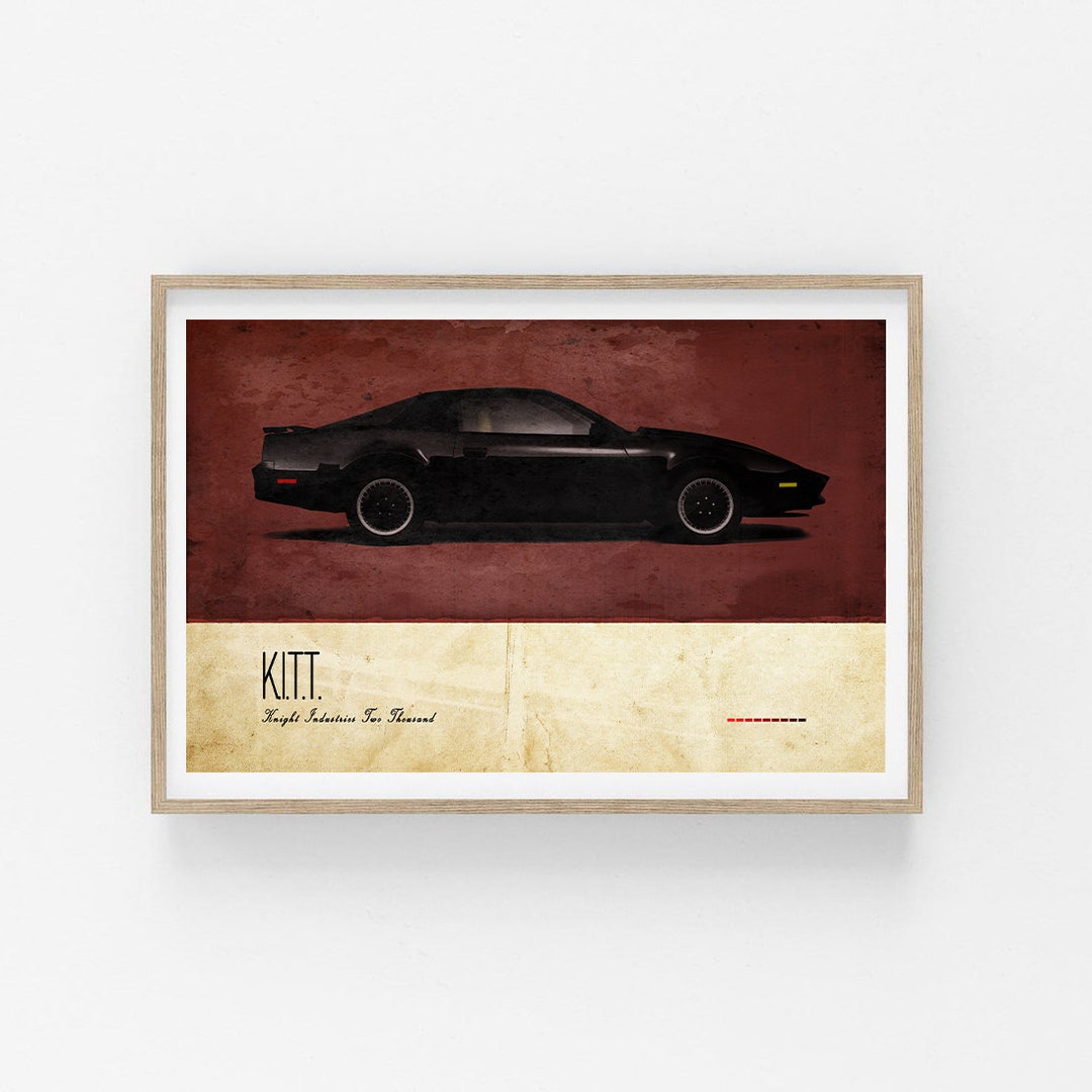 KITT Movie Poster Knight Rider Original Poster Race Car - Etsy