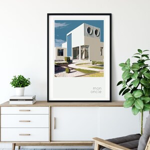 MON ONCLE- Movie Poster- French Poster- Minimalist Print- Minimalist ...