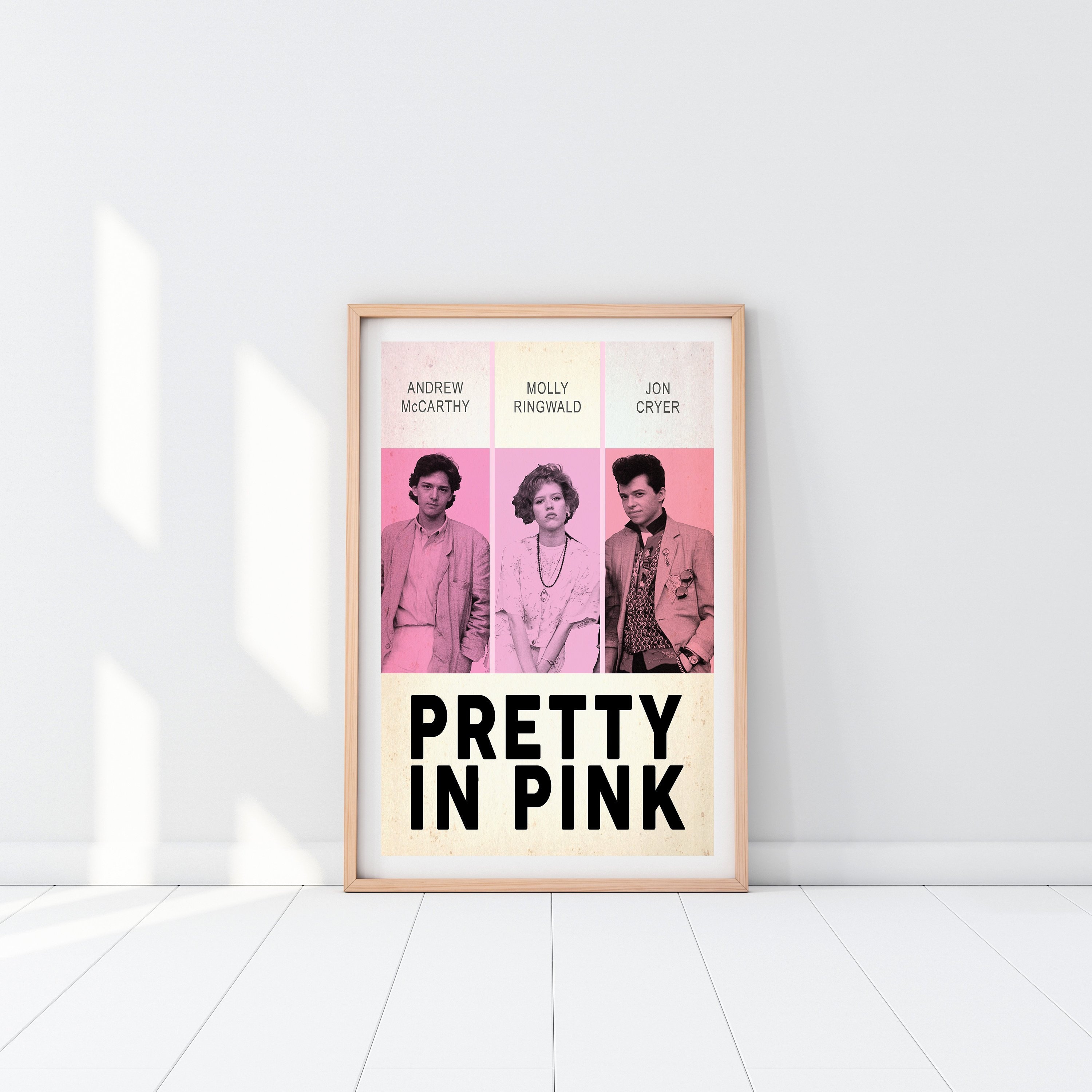 Pretty in Pink Movie Poster: Minimalist 80s Film Print - Etsy