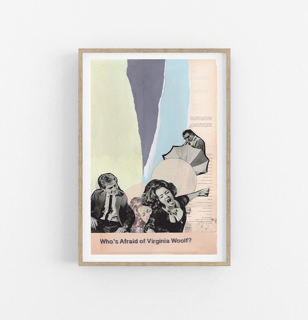 WHO'S AFRAID of VIRGINIA Woolf- Movie Poster- Abstract Poster- Theater ...