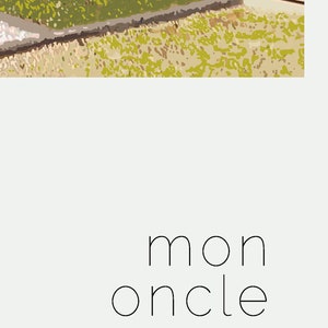 MON ONCLE- Movie Poster- French Poster- Minimalist Print- Minimalist ...