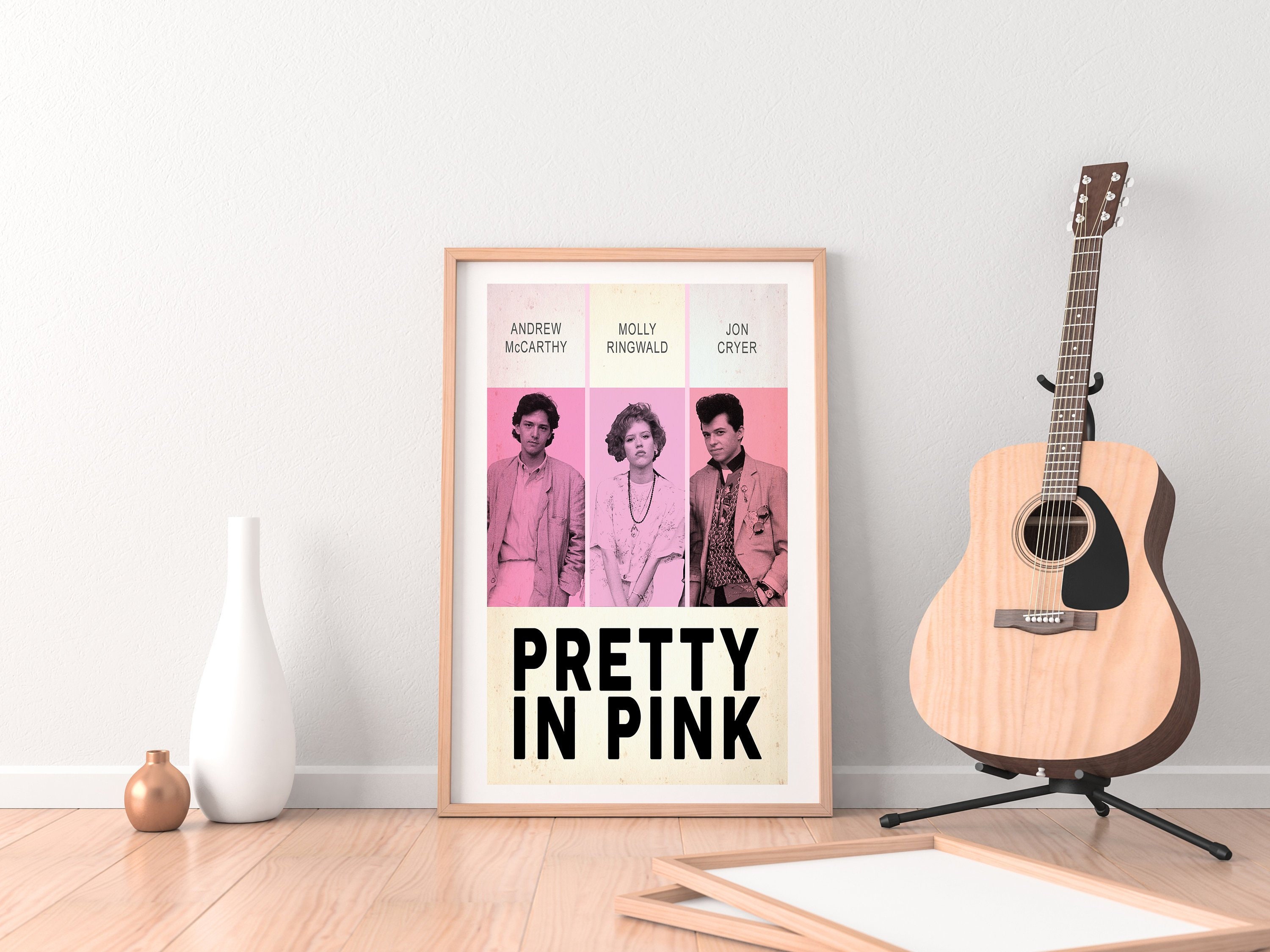 Pretty in Pink Movie Poster: Minimalist 80s Film Print - Etsy