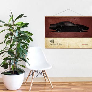 KITT- Movie Poster- Knight Rider- Original Poster- Race Car Print ...