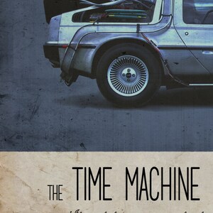 BACK to the FUTURE- Movie Poster- Time Machine Print- Delorean Print ...