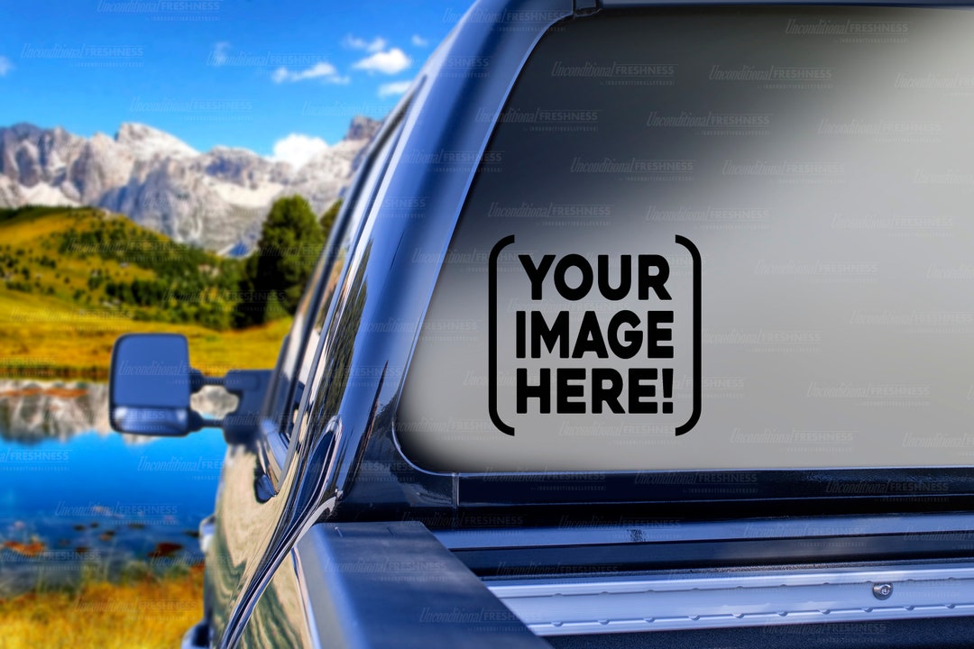 Car Mockup, Car Sticker Mockup, Black Vinyl Decal Mockup, Svg Mockup ...