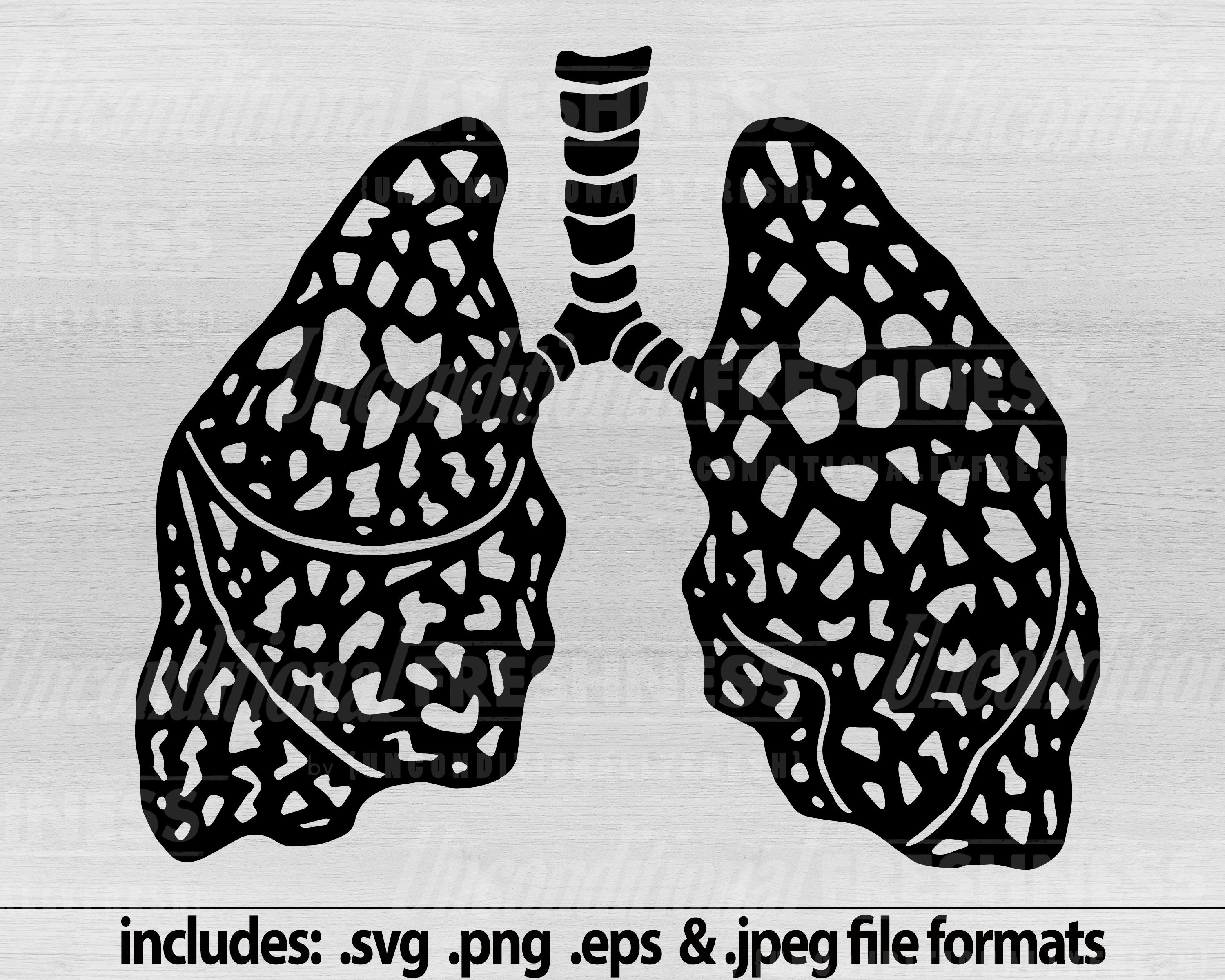 Pulmonology SVG Lung Respiratory Therapist Gift Craft Instant - Etsy