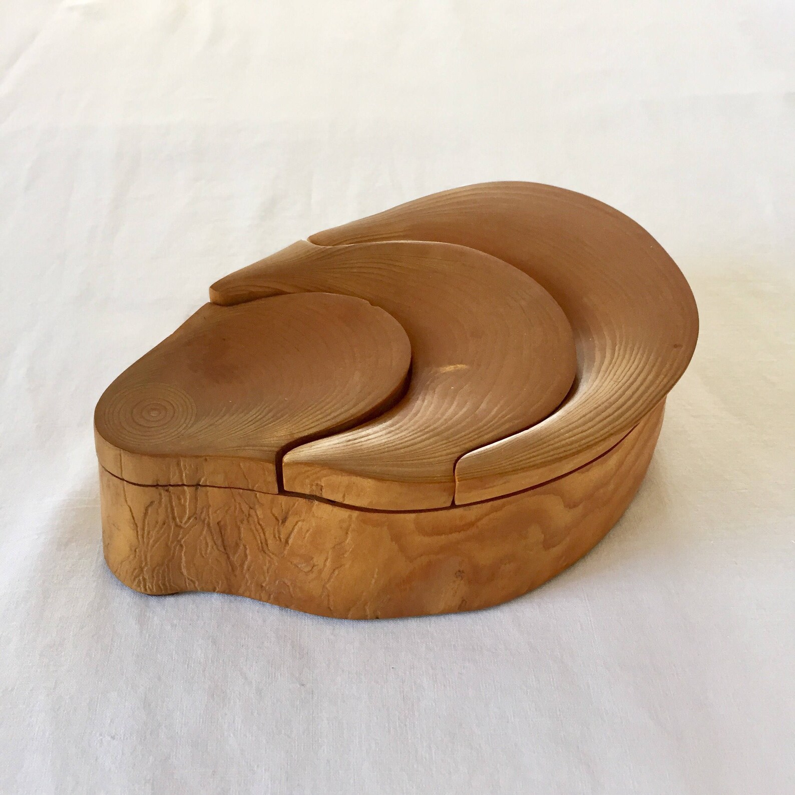 Amazing 3 Compartment Wood Box From Orcas Island - Etsy
