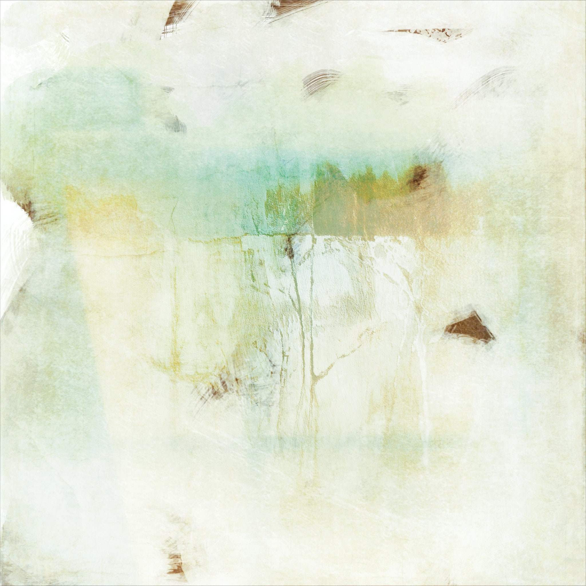 Serene Morning Abstract Art Print Tranquil Nature Inspired Fine Art in ...