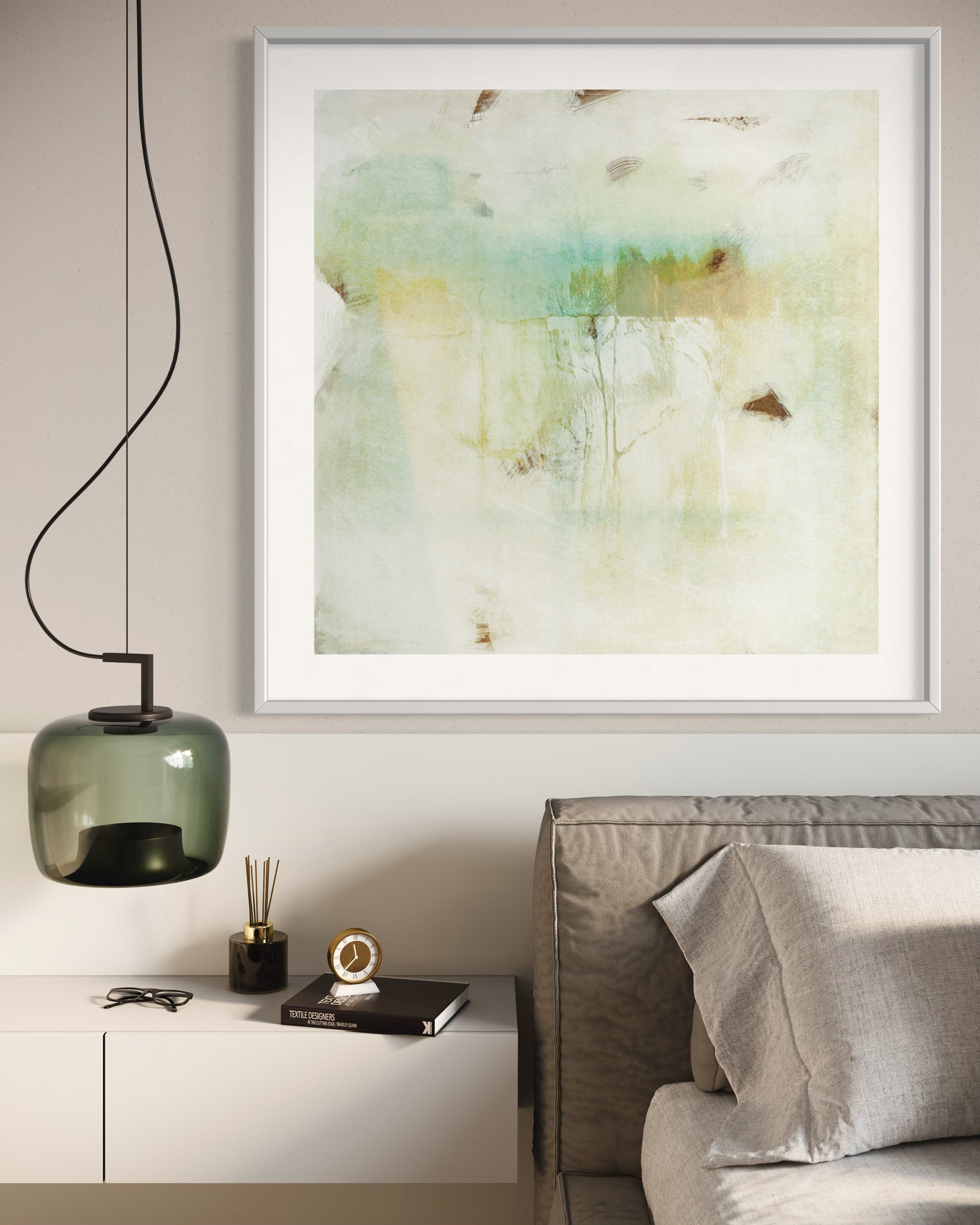 Serene Morning Abstract Art Print Tranquil Nature Inspired Fine Art in ...