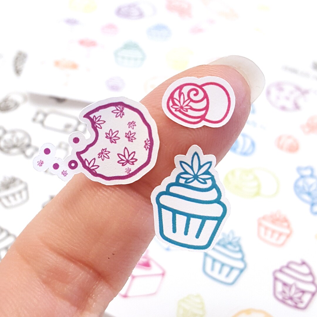 Marijuana Edibles Stickers retiring Paper Stickers Final Stock ...