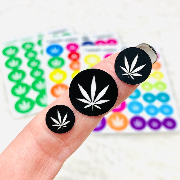 Pot Leaf Stickers - Etsy