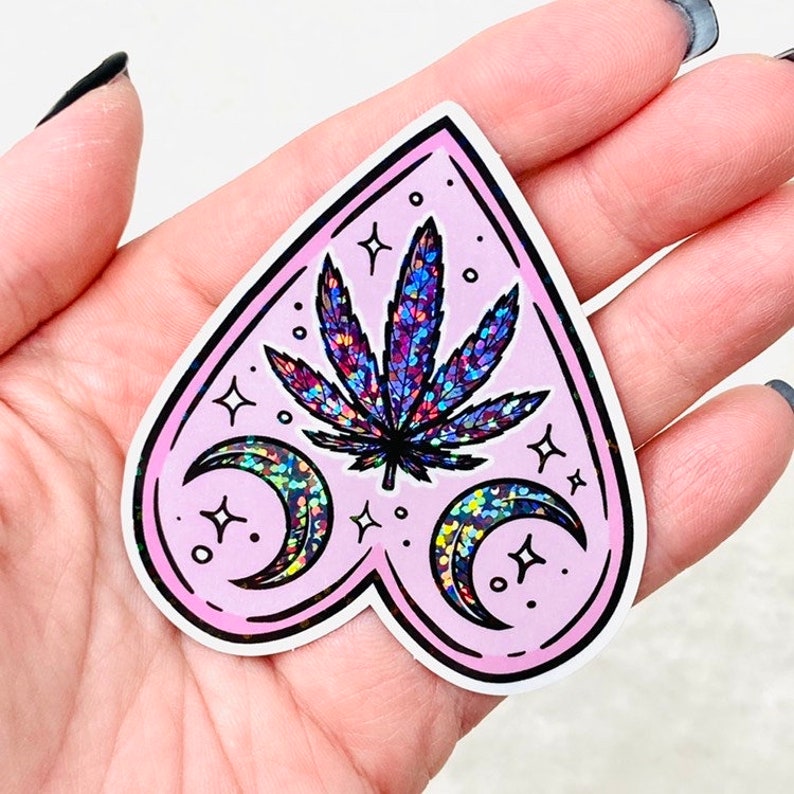 Marijuana Magik Glitter Die Cut Stickers Premium Vinyl 420 - Etsy