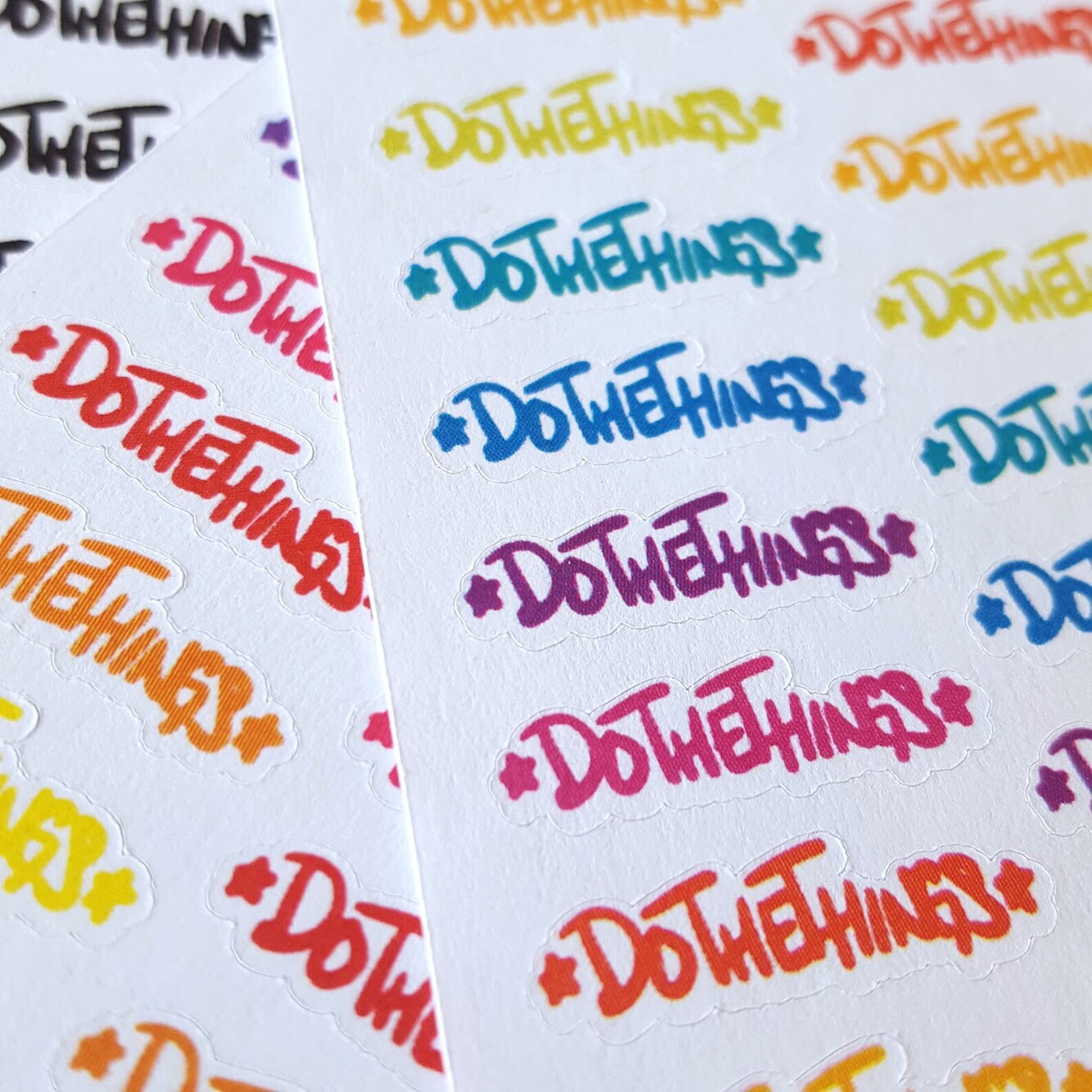 Do the Things Hand-lettered Stickers Productivity Stickers - Etsy