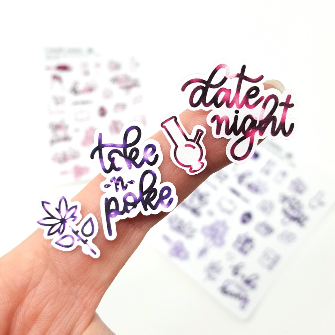 Toke N Poke Cannabis Date Night Valentines Deco and Lettering - Etsy