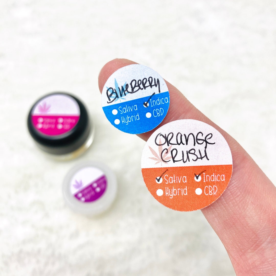 BOTH SIZES Concentrate Jar Strain Label Stickers retiring Product Final ...