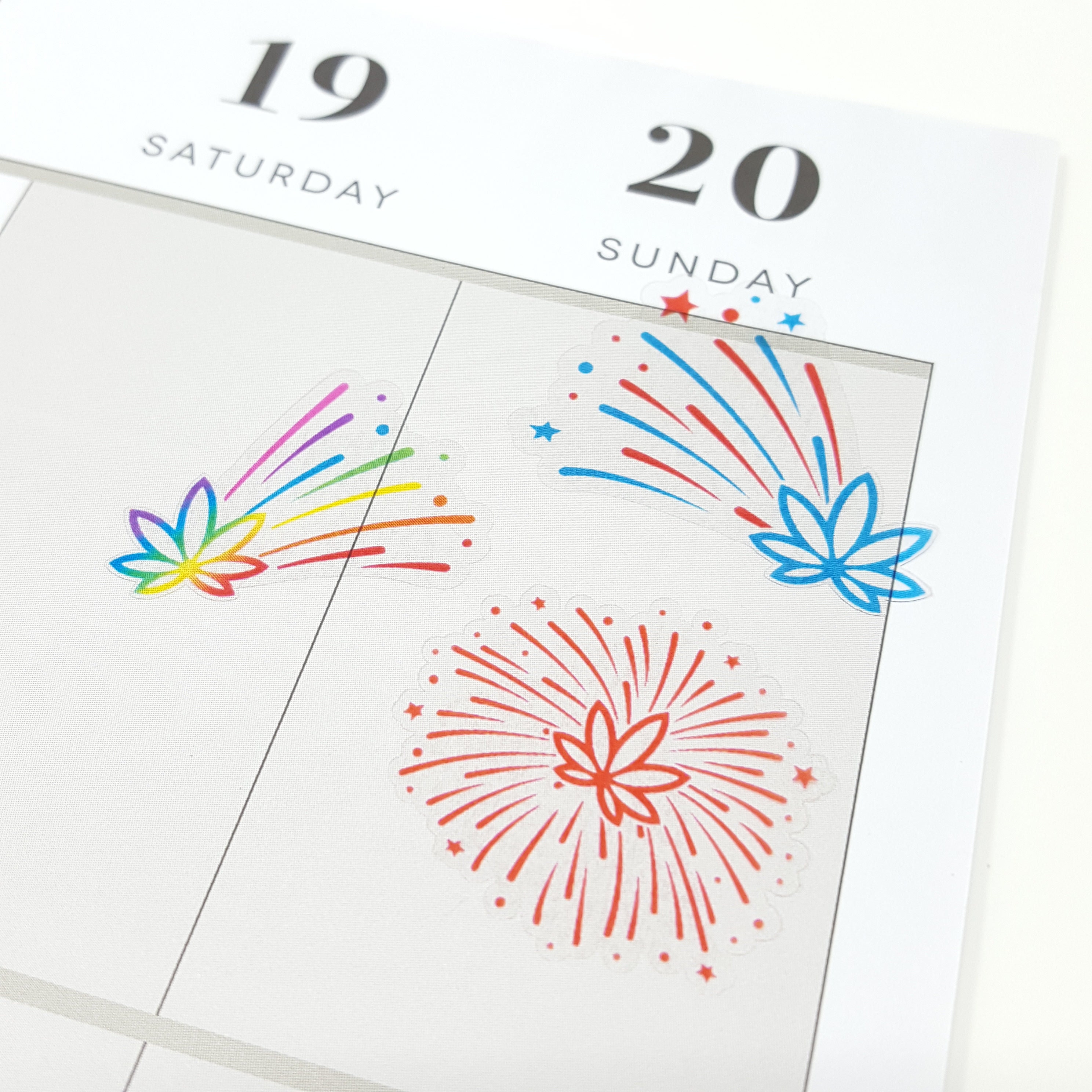 Clear Marijuana Leaf Fireworks Stickers Pride Fireworks 4th | Etsy