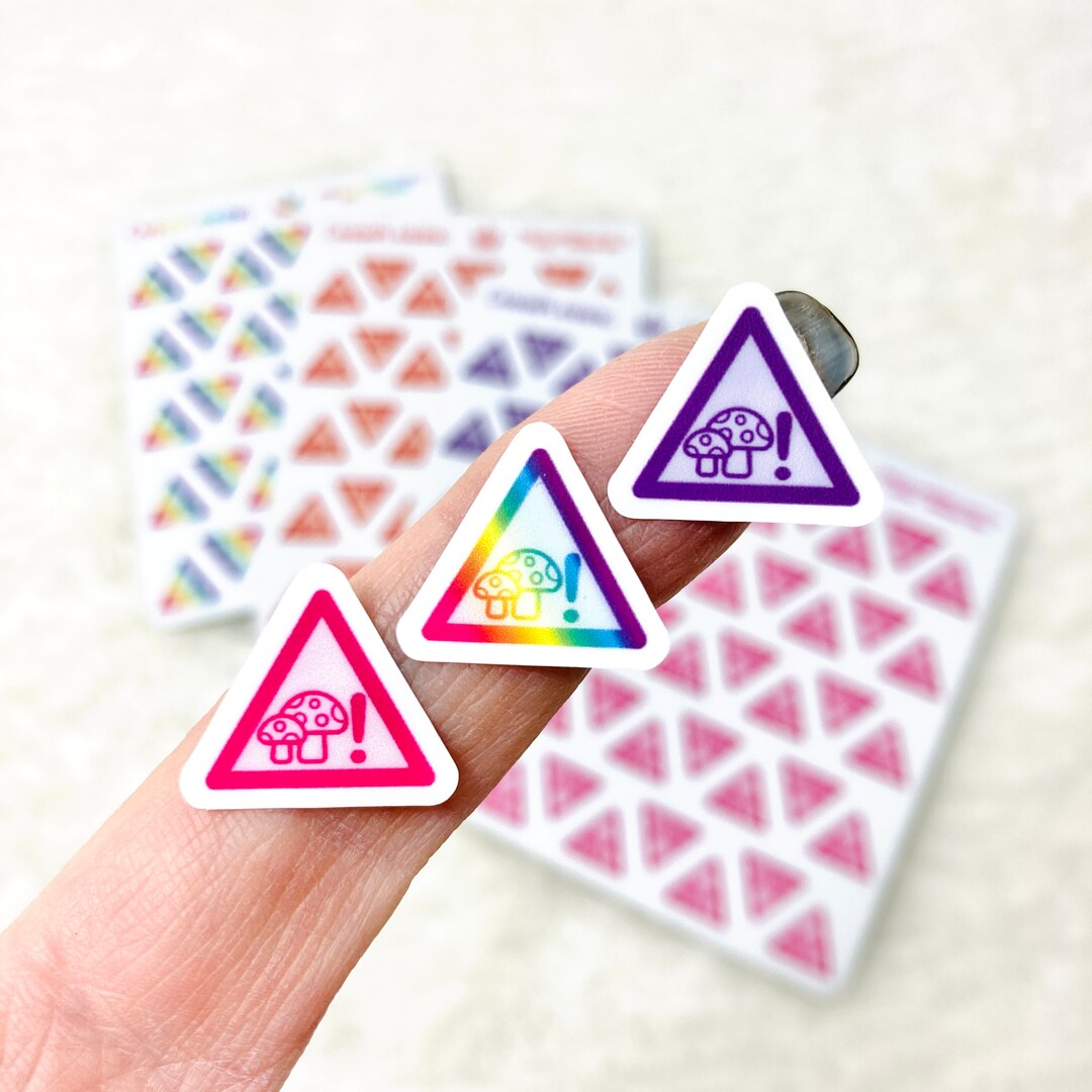 Mushroom Edibles Warning Stickers Style 12 (premium Vinyl) *retiring ...