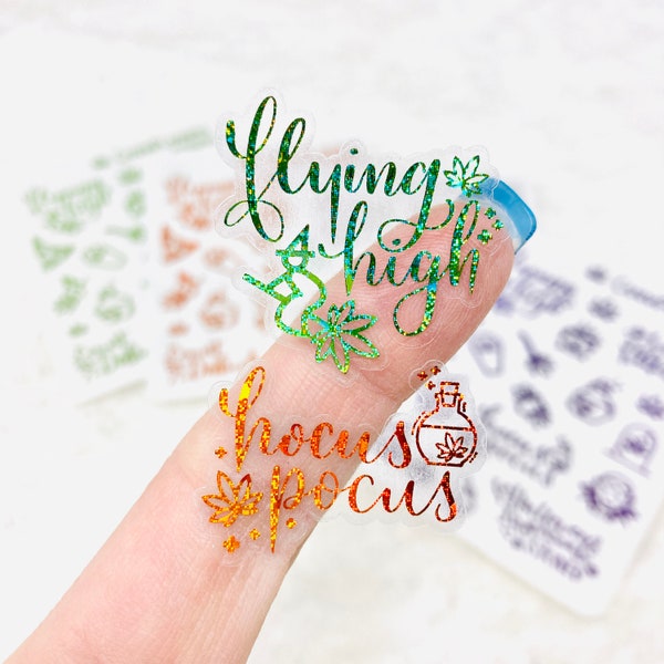 Cannabis Halloween Stickers - Etsy