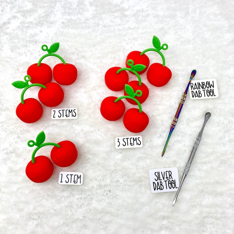 Cute Cherry Stem Silicone Container (10ml Capacity) *retiring Product ...