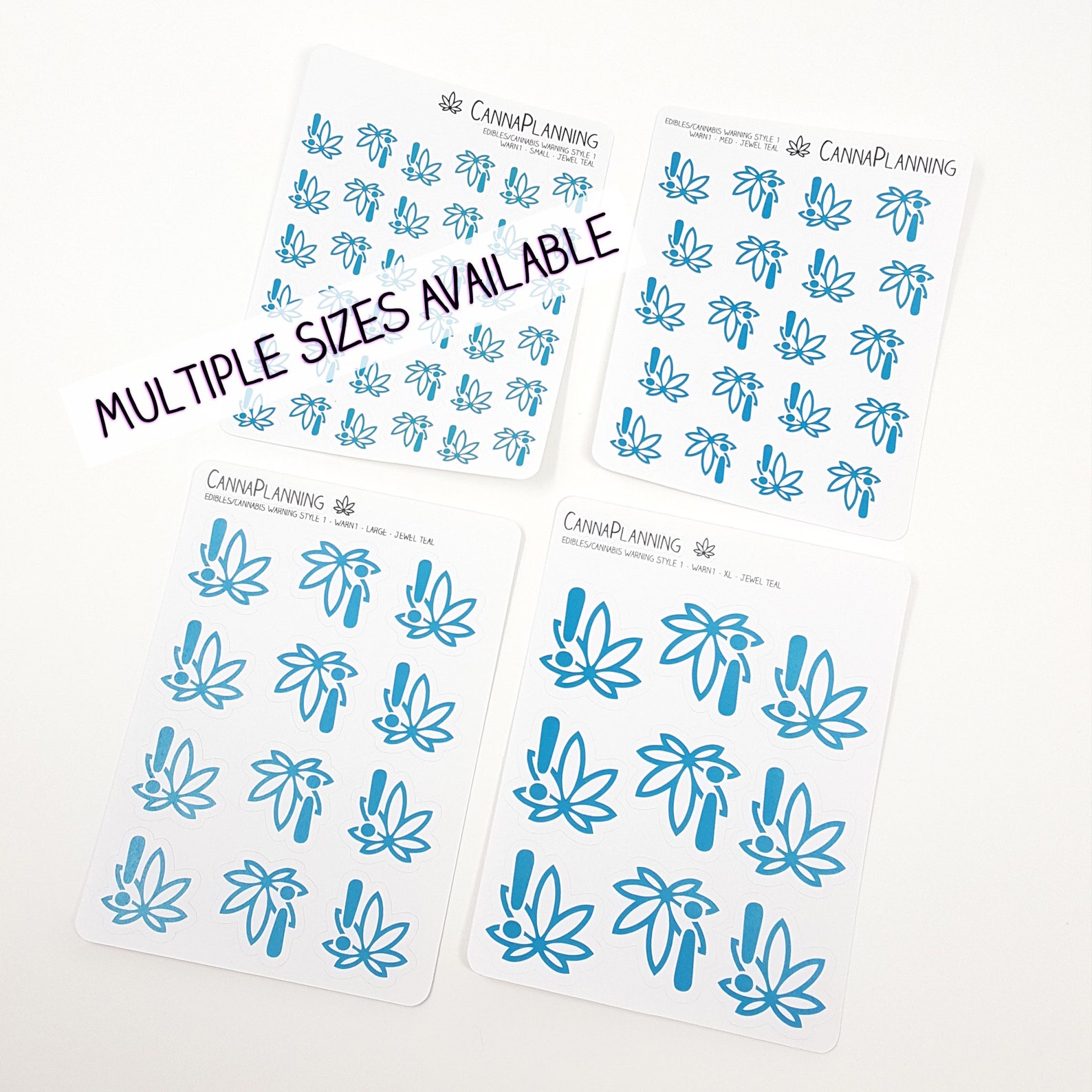 Edibles Warning Stickers Style 1 RETIRING DESIGN | Etsy