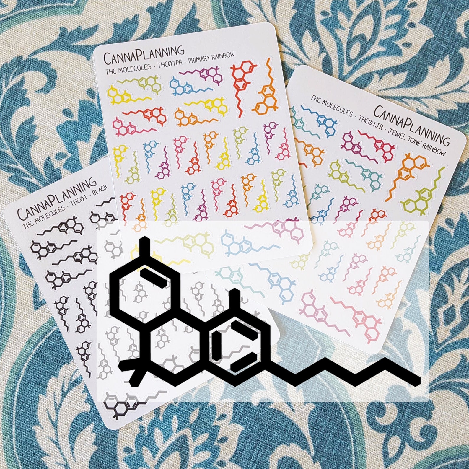 THC Stickers THC Molecule Stickers Chemistry Science Pot | Etsy