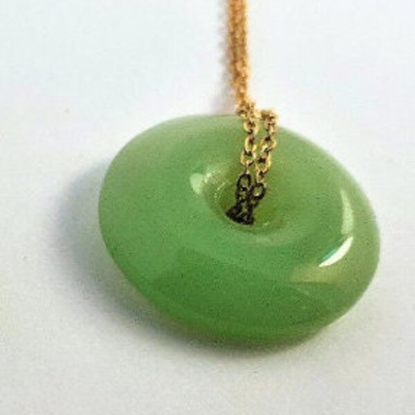Jade Circle Pendant - Etsy