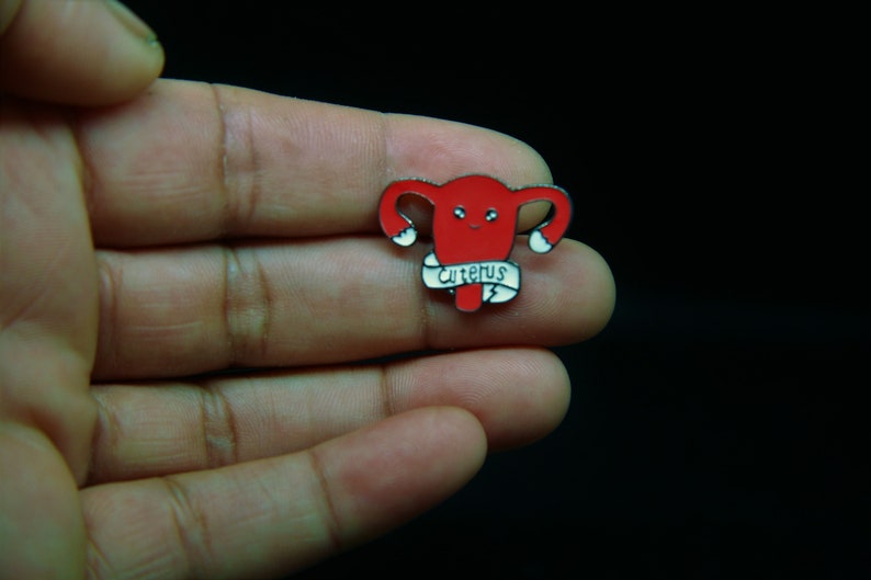 Cuterus Uterus Pin Badge Brooch - Etsy
