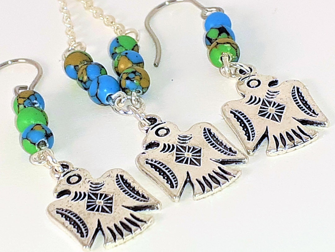 Mayan Bird Necklace Mayan Bird Earrings Mayan Bird Jewelry Jewellery ...