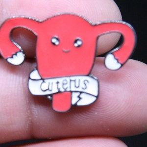 Cuterus Uterus Pin Badge Brooch - Etsy
