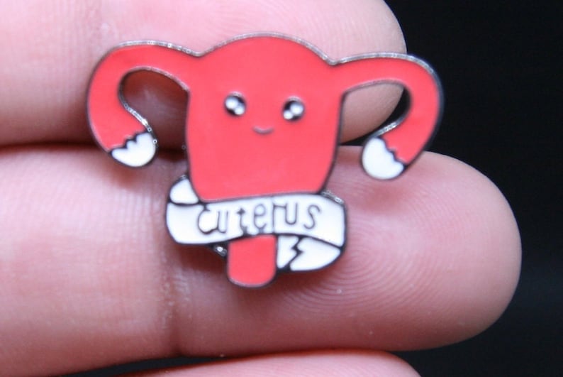 Cuterus Uterus Pin Badge Brooch - Etsy