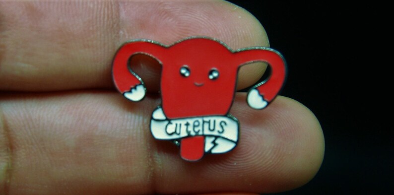 Cuterus Uterus Pin Badge Brooch - Etsy