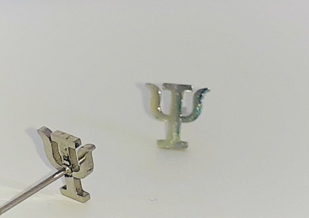 Psi Symbol Earrings: Stainless Steel Psychology Student Gift - Etsy