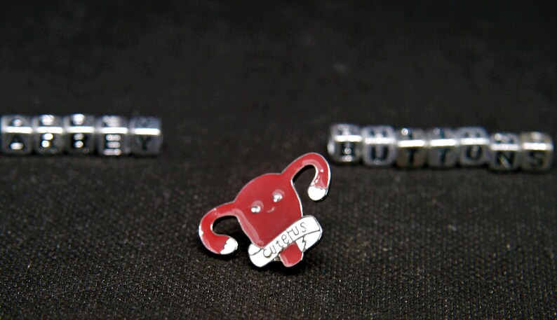 Cuterus Uterus Pin Badge Brooch - Etsy