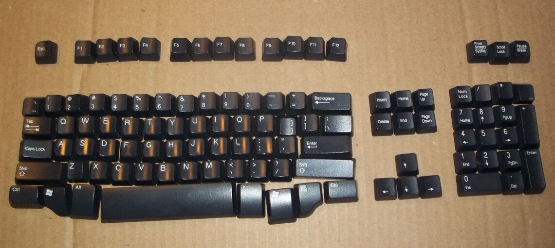 100 Loose Keyboard Keys for Crafts | Etsy