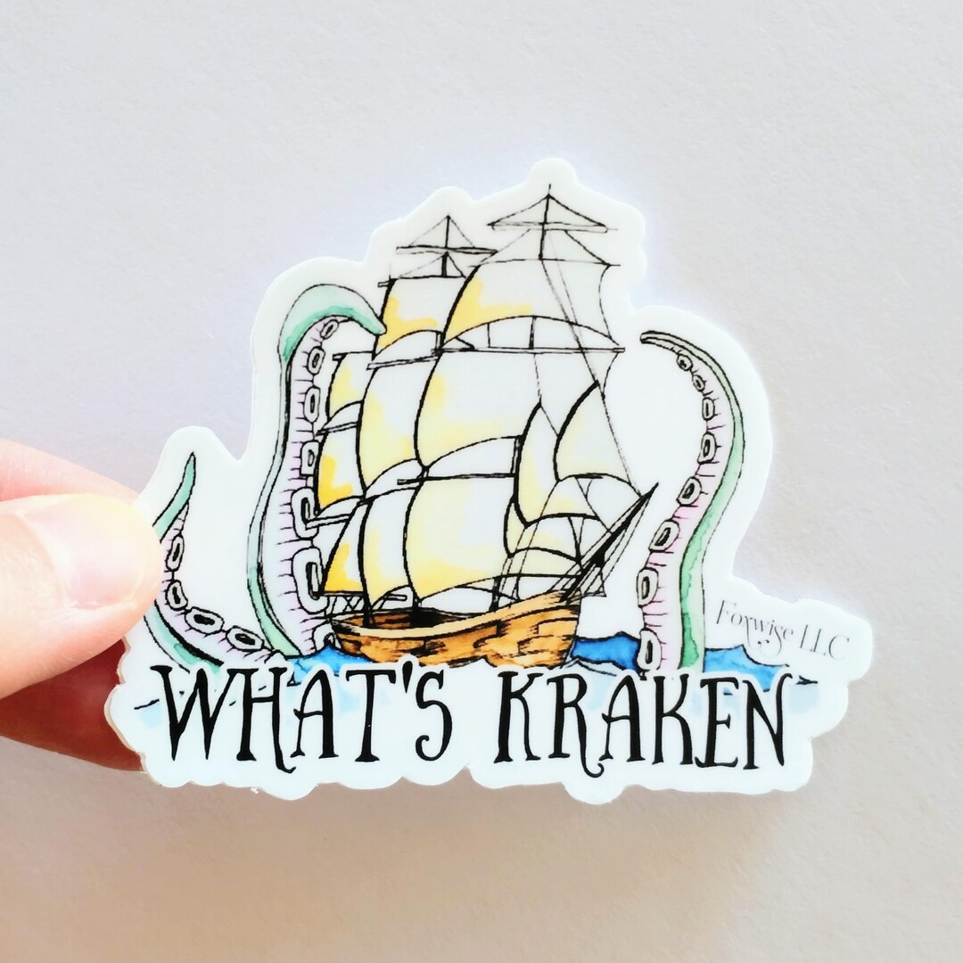 What's Kraken Sticker 3 Vinyl Sticker Ship and - Etsy